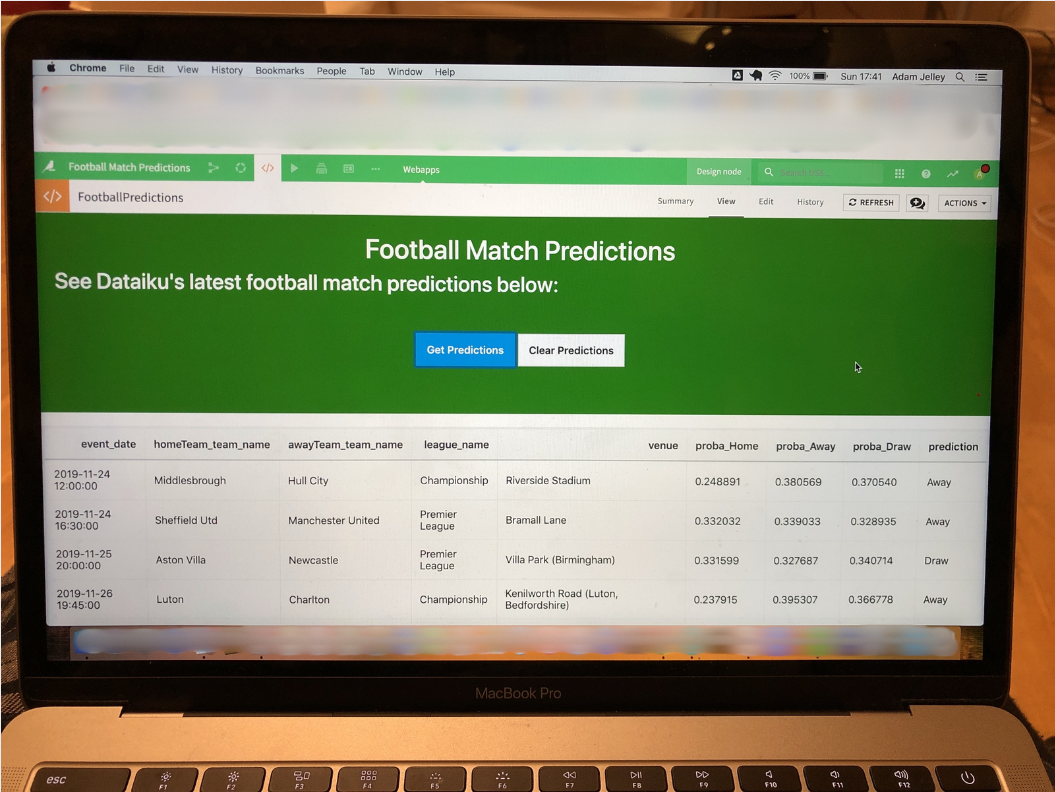 Football Match Prediction | Adam Jelley